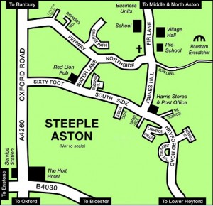 Village Map – Steeple Aston